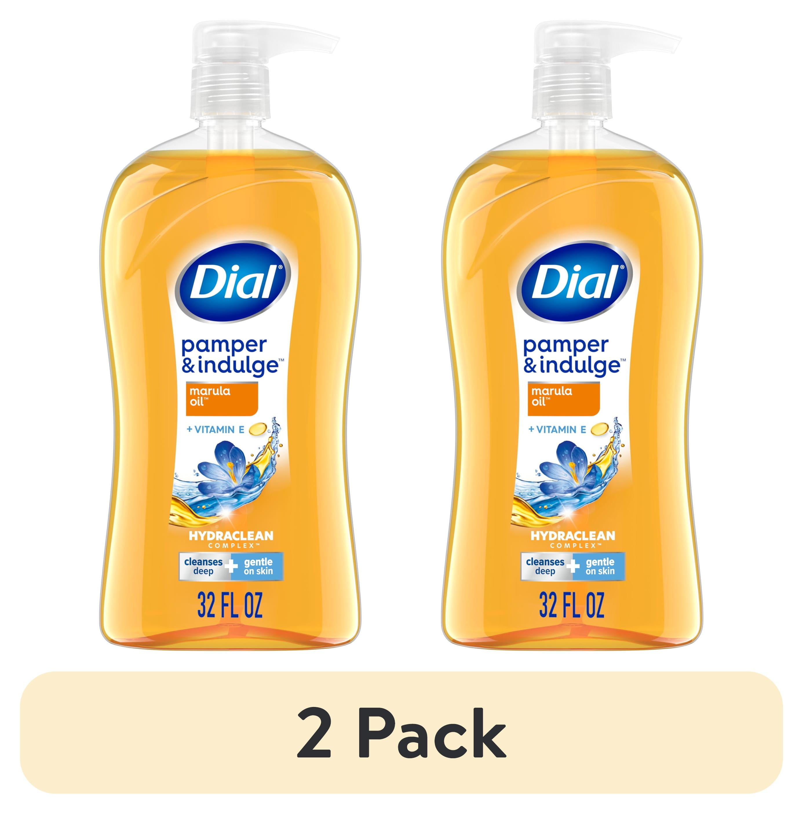 (2 pack) Dial Body Wash, Pamper & Indulge Marula Oil, 32 fl oz ...