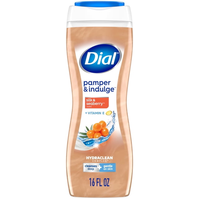 Dial Shower Gel, Pamper & Indulge, Silk & Seaberry, 16 fl oz Body Wash ...