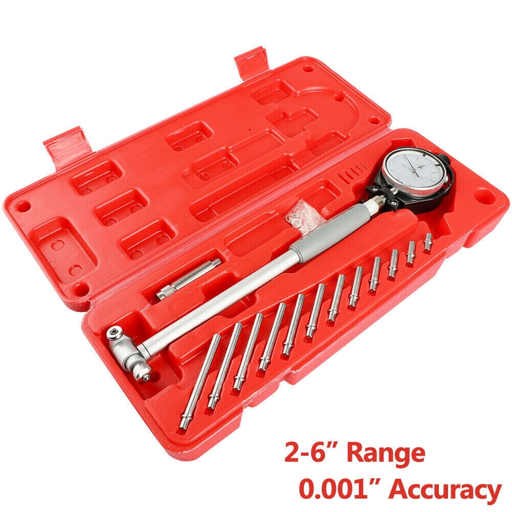 Dial Bore Gauge 2"-6" Depth Engine Cylinder Measuring Hole Indicator ...