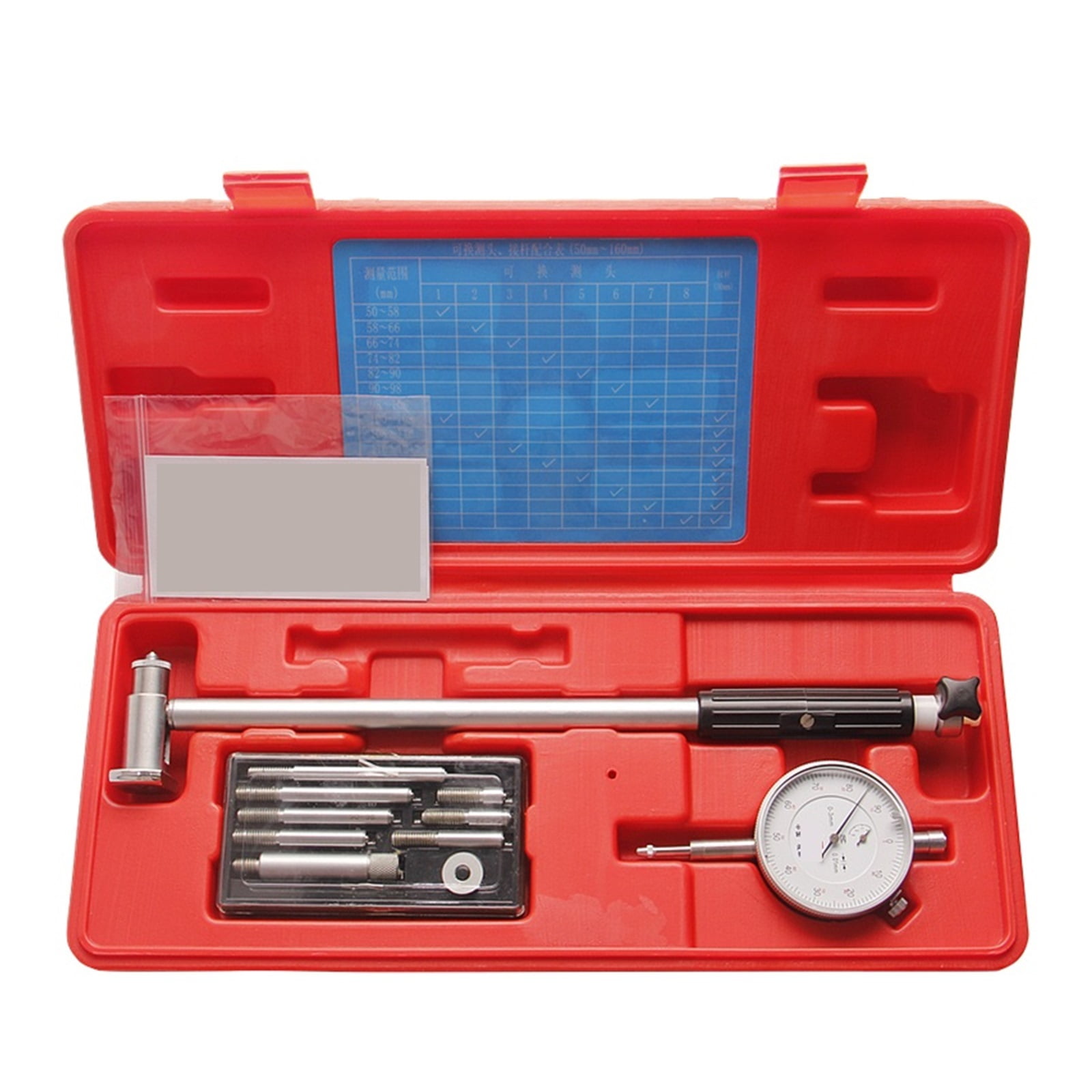 Dial Bore Gauge 50-160mm/0.01mm Metric Cylinder Internal Bore Measuring ...