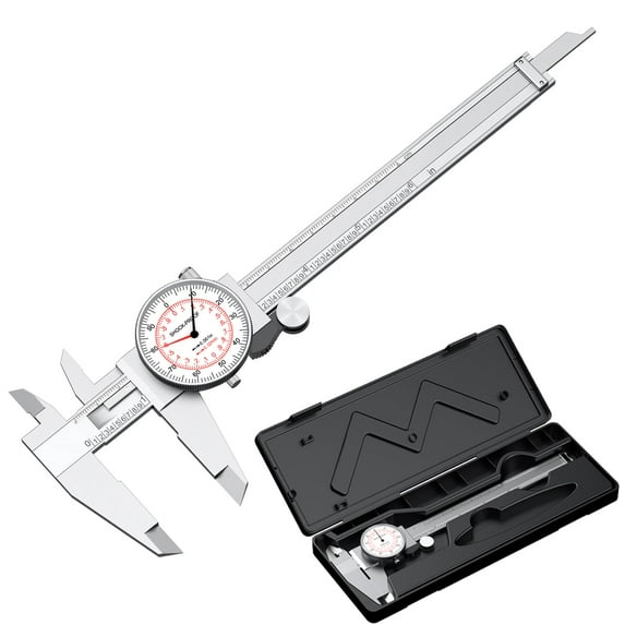Dial Caliper 0-6"/150mm Dual Reading Scale, Inch/Metric SAE Standard ...