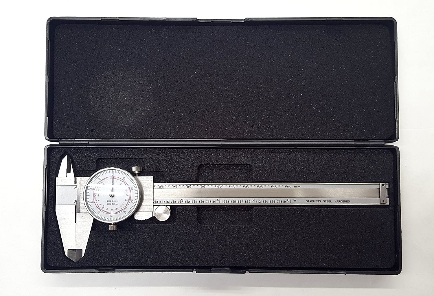 Dial Caliper INCH/MM Dual Readings Dial (SAEMM) 150mm Stainless Steel ...