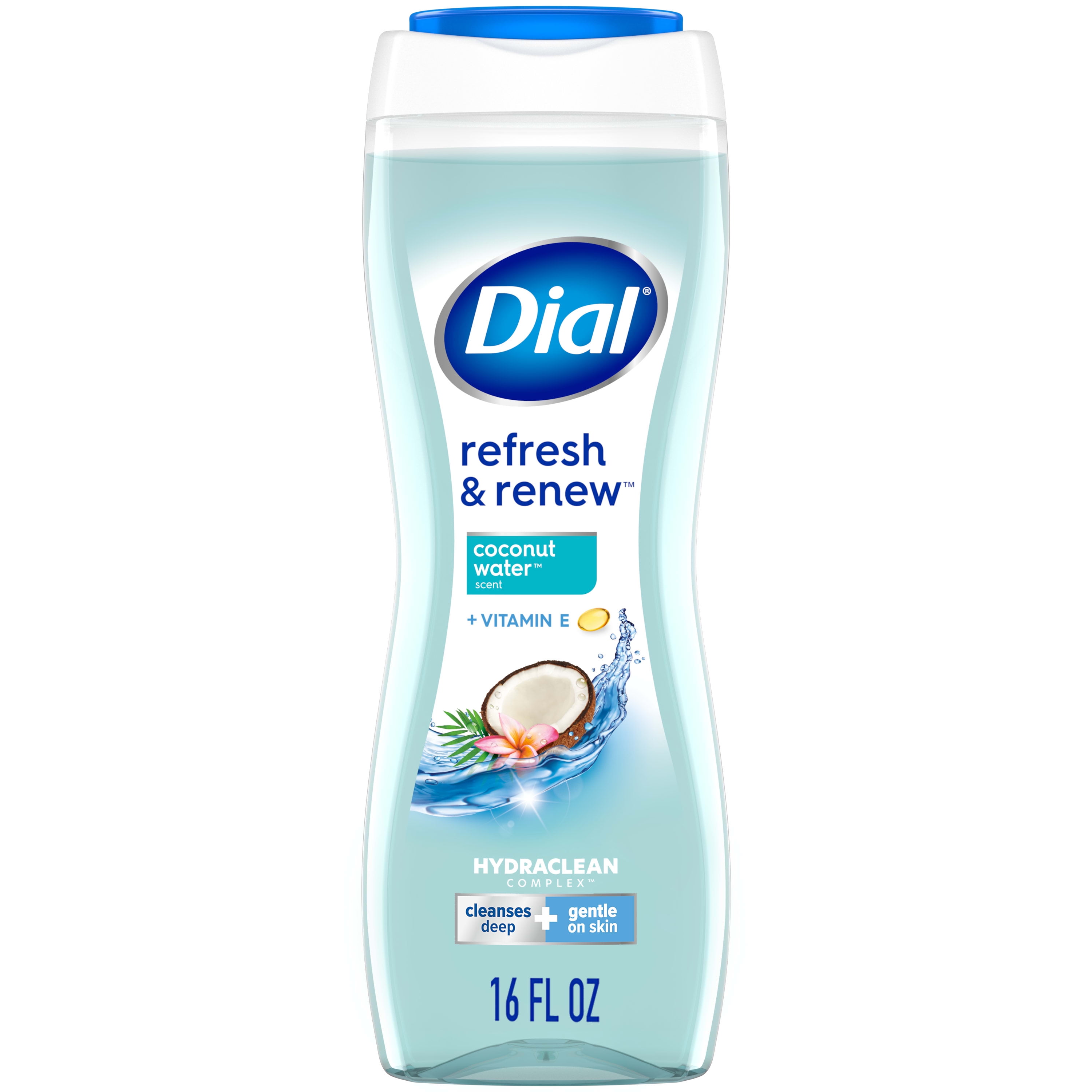 Dial Body Wash, Refresh & Renew Coconut Water, 16 fl oz - Walmart ...