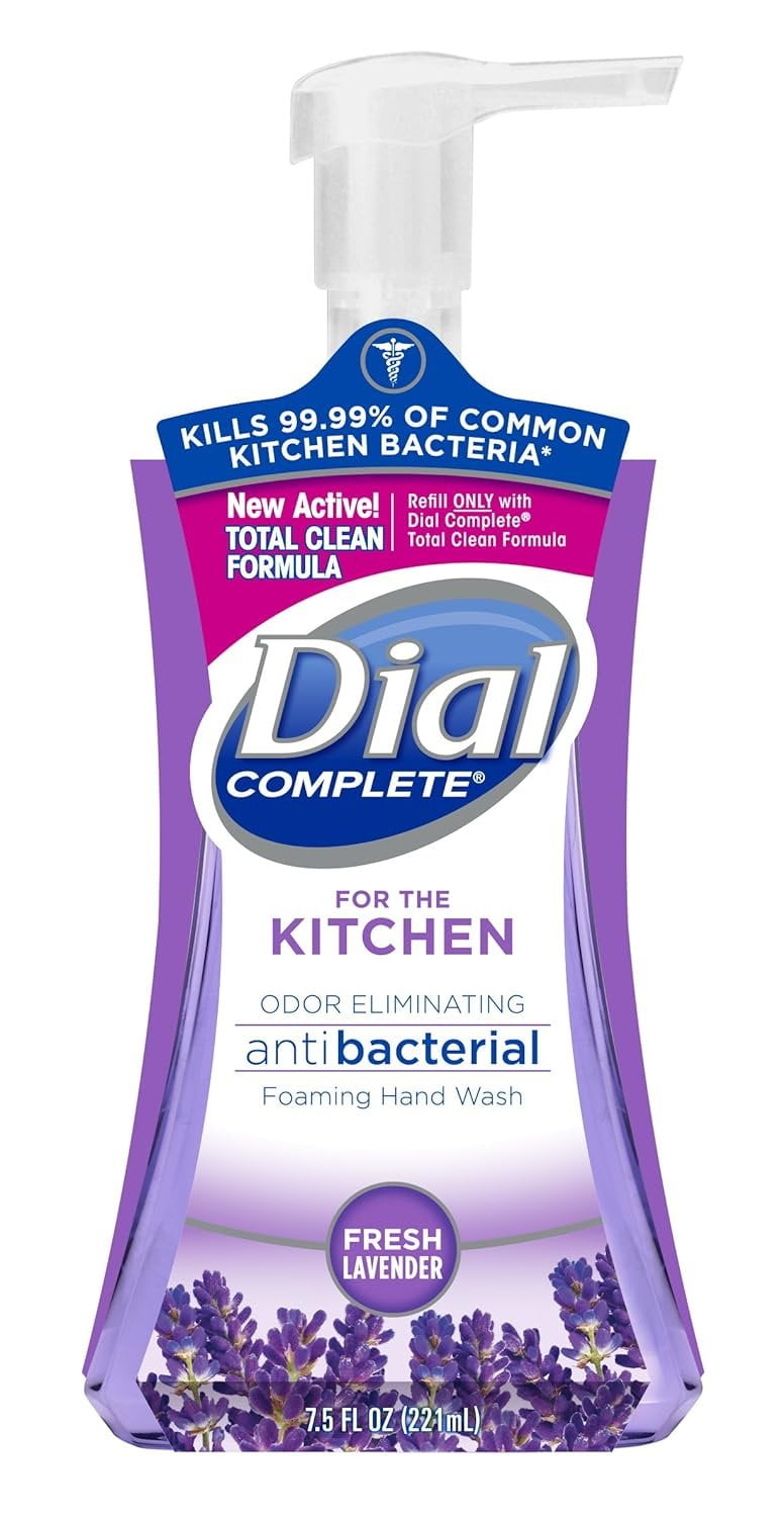 Dial Complete Antibacterial Foaming Kitchen Hand Soap, Fresh Lavender ...