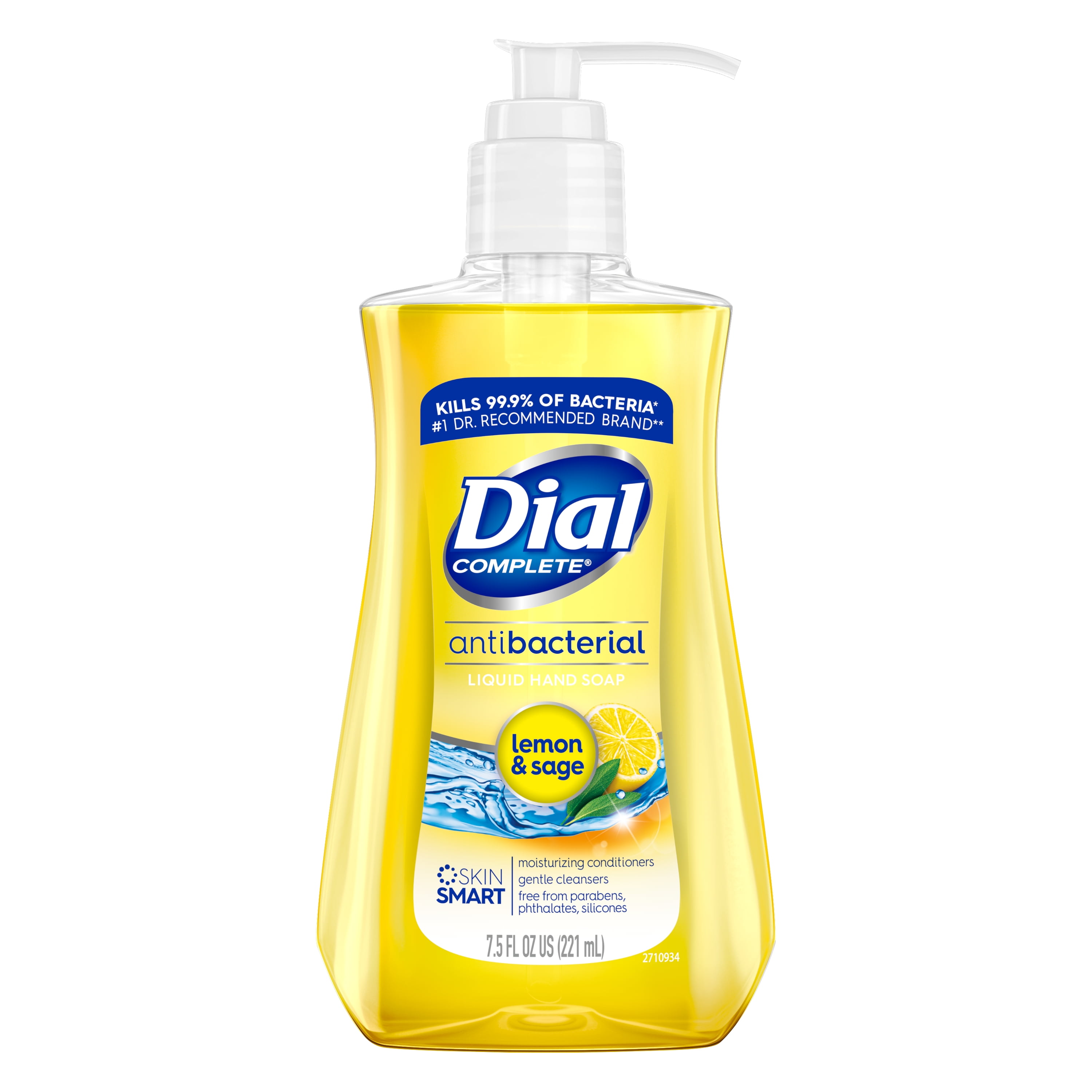 Dial Complete Antibacterial Liquid Hand Soap, Lemon & Sage, 7.5 fl oz ...