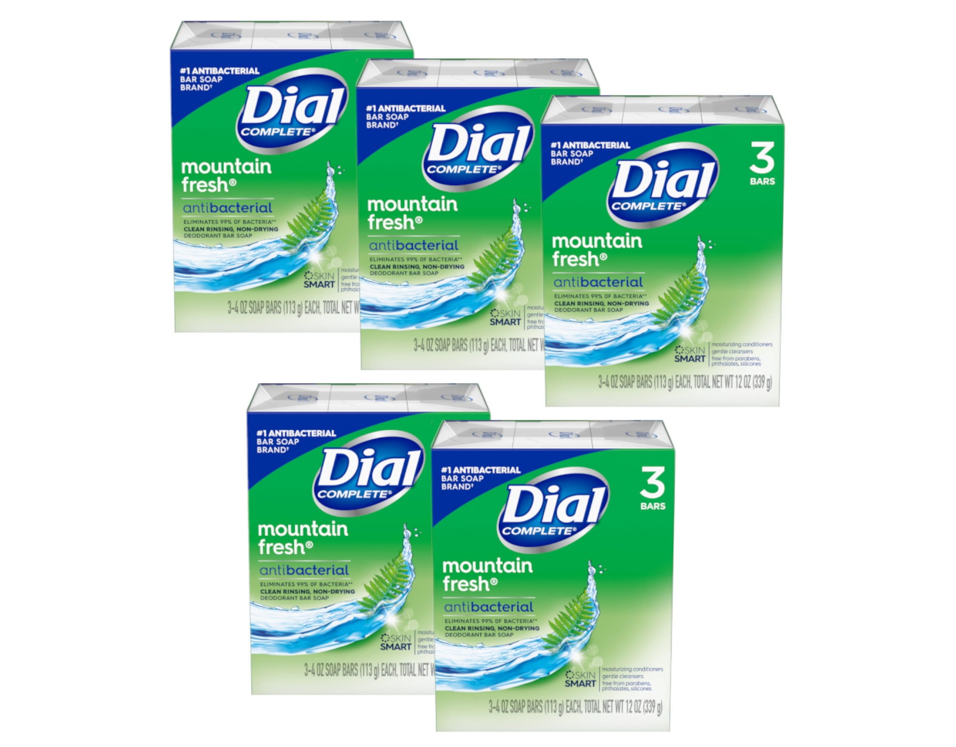 Dial Complete Mountain Fresh Antibacterial Bath Soap with Moisturizing ...