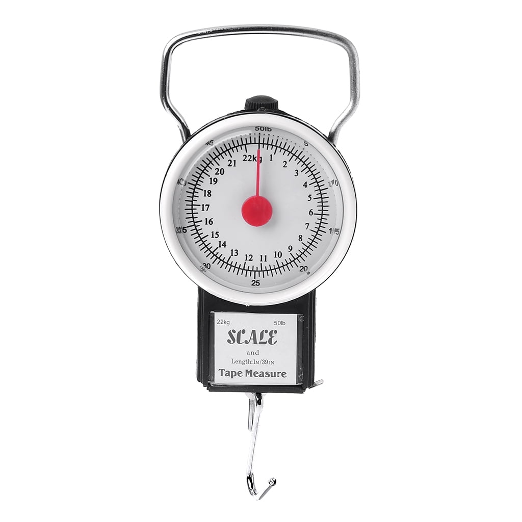 Dial Fishing Weighing Scale Hanging Scales with Tape Measure Suitable ...