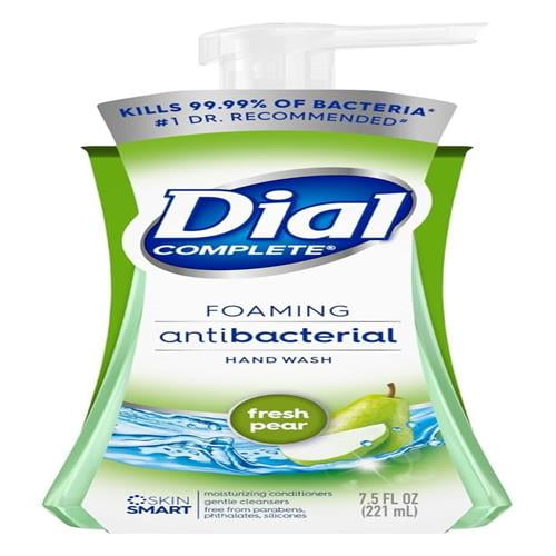 Dial Foaming Hand Wash 7.5 Ounce Anti-Bacterial Fresh Pear (Pack Of 3 ...