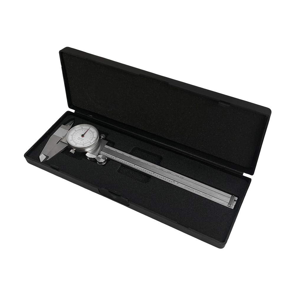 Dial Hand Caliper 6'' / 150MM Dual Reading Shockproof Scale Metric SAE ...