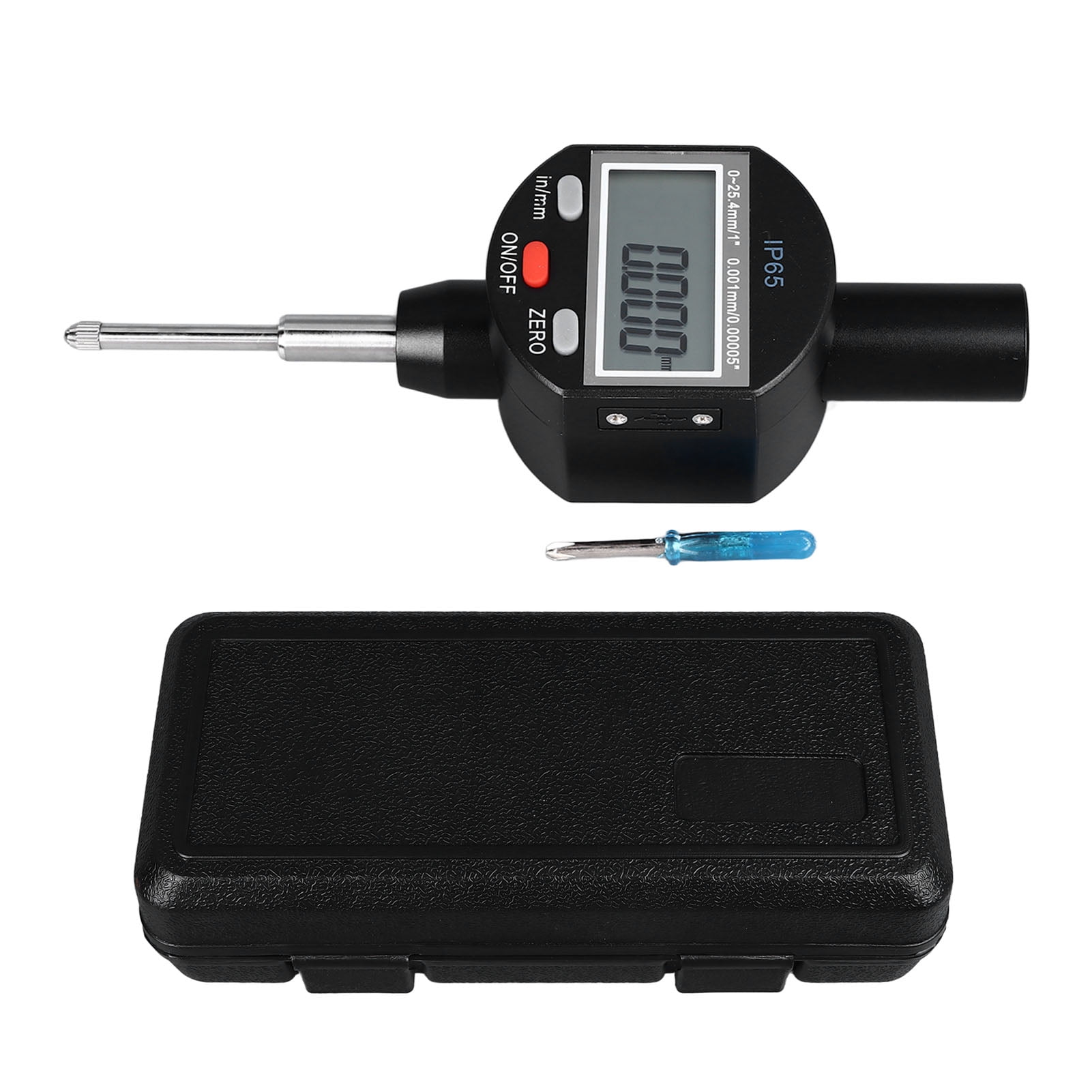 Dial Indicator Digital Display 0.00005in/0.001mm Resolution 0 to 25.4mm ...