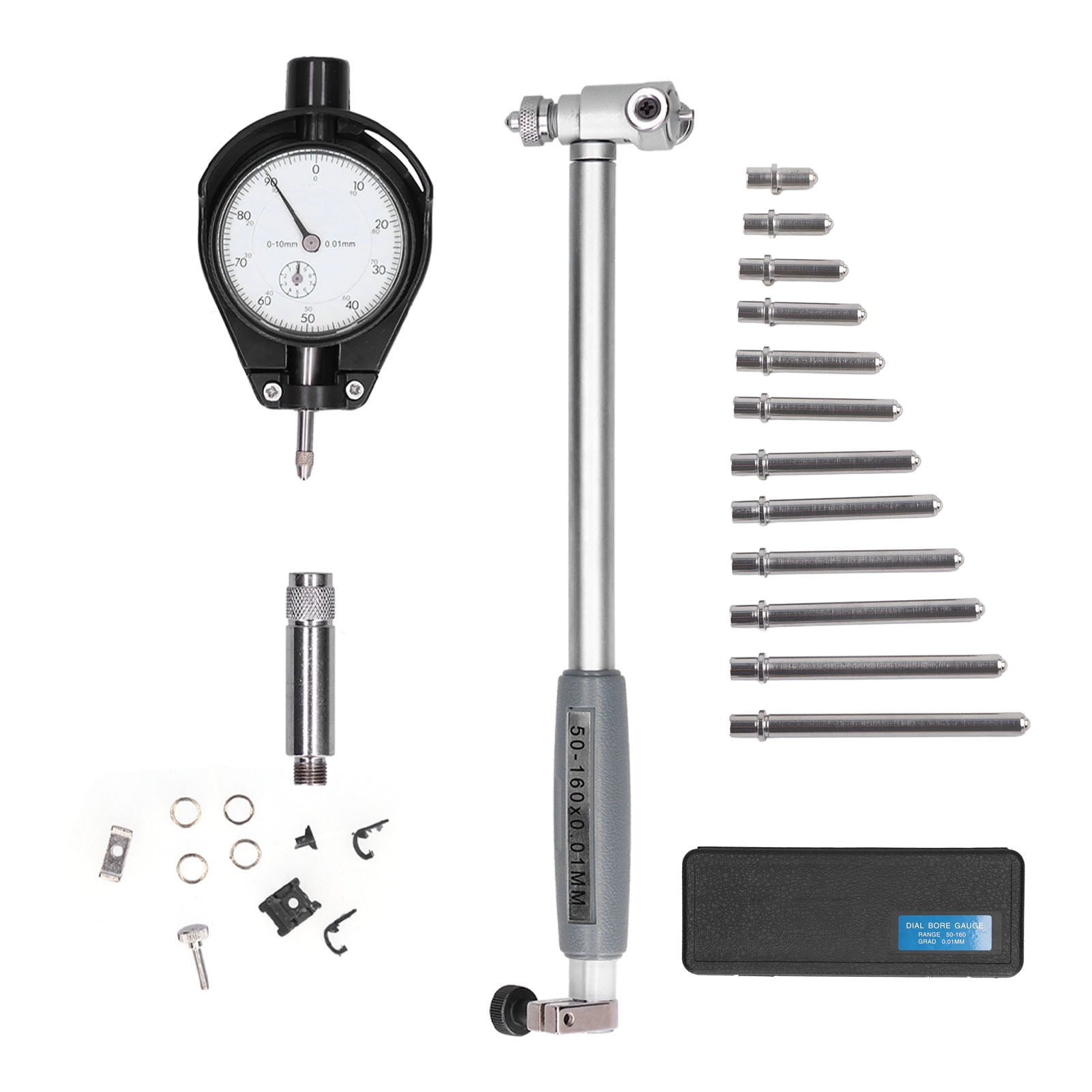 Dial Indicator Set 0.01mm Accuracy Aluminum Alloy Measuring Tool with ...