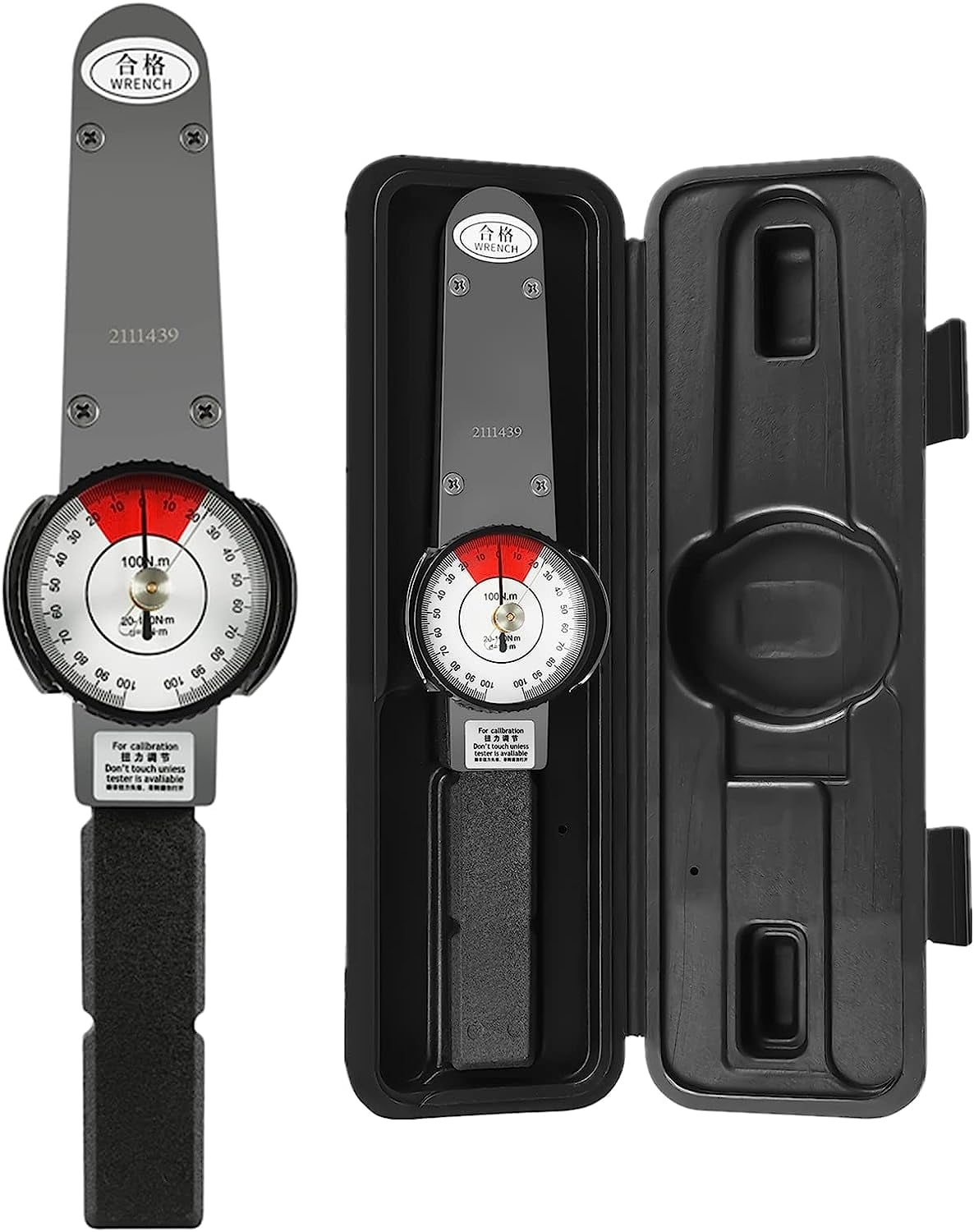 Dial Indicator Torque Wrench Indicating Torquemeter 1/2" Drive 0-100 Nm ...