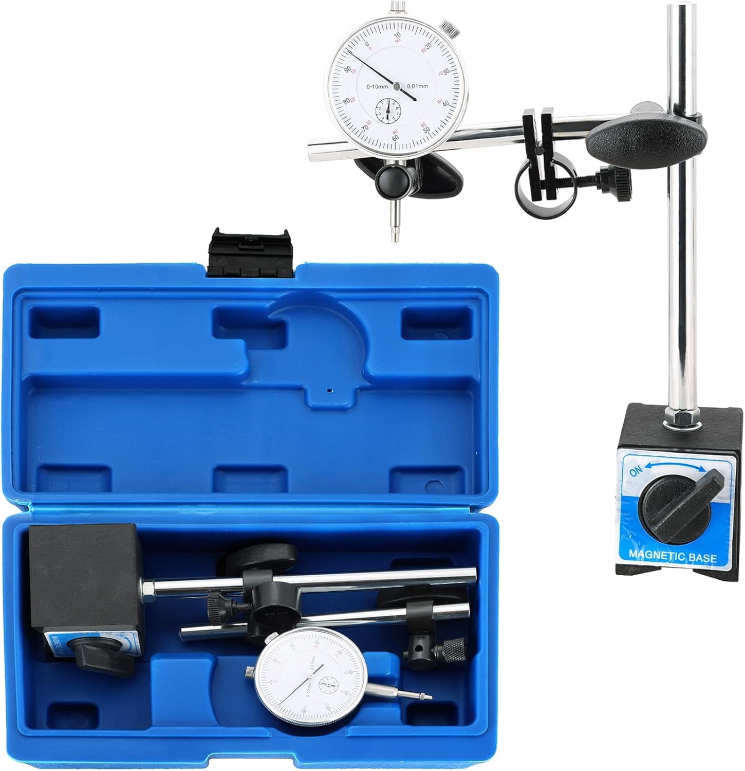 Dial Indicator with Magnetic Base Holder | Magnetic Base with Fine ...