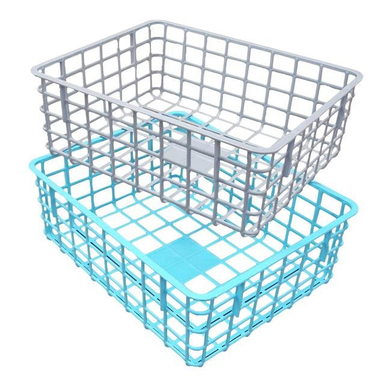 Dial Rectangular Plastic Basket, 12-3/4 x 10 x 4-1/2 Inches, Color May ...