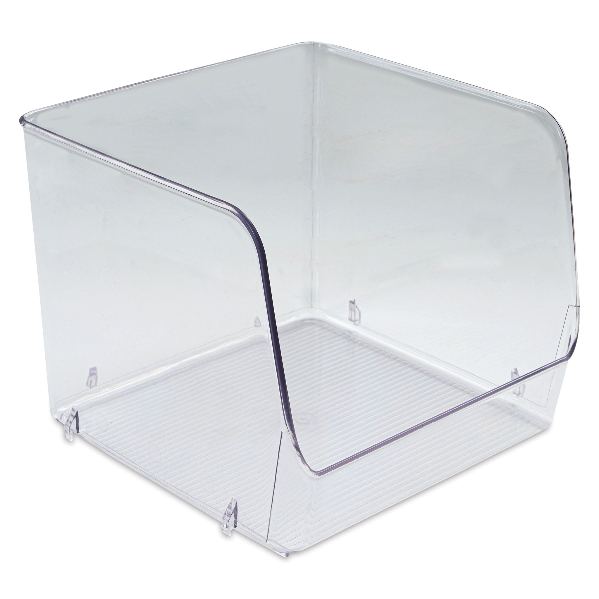 Dial Industries Clear-ly Organized Stacking Bin - 7-1/4" x 8-1/2" x 8-3 ...