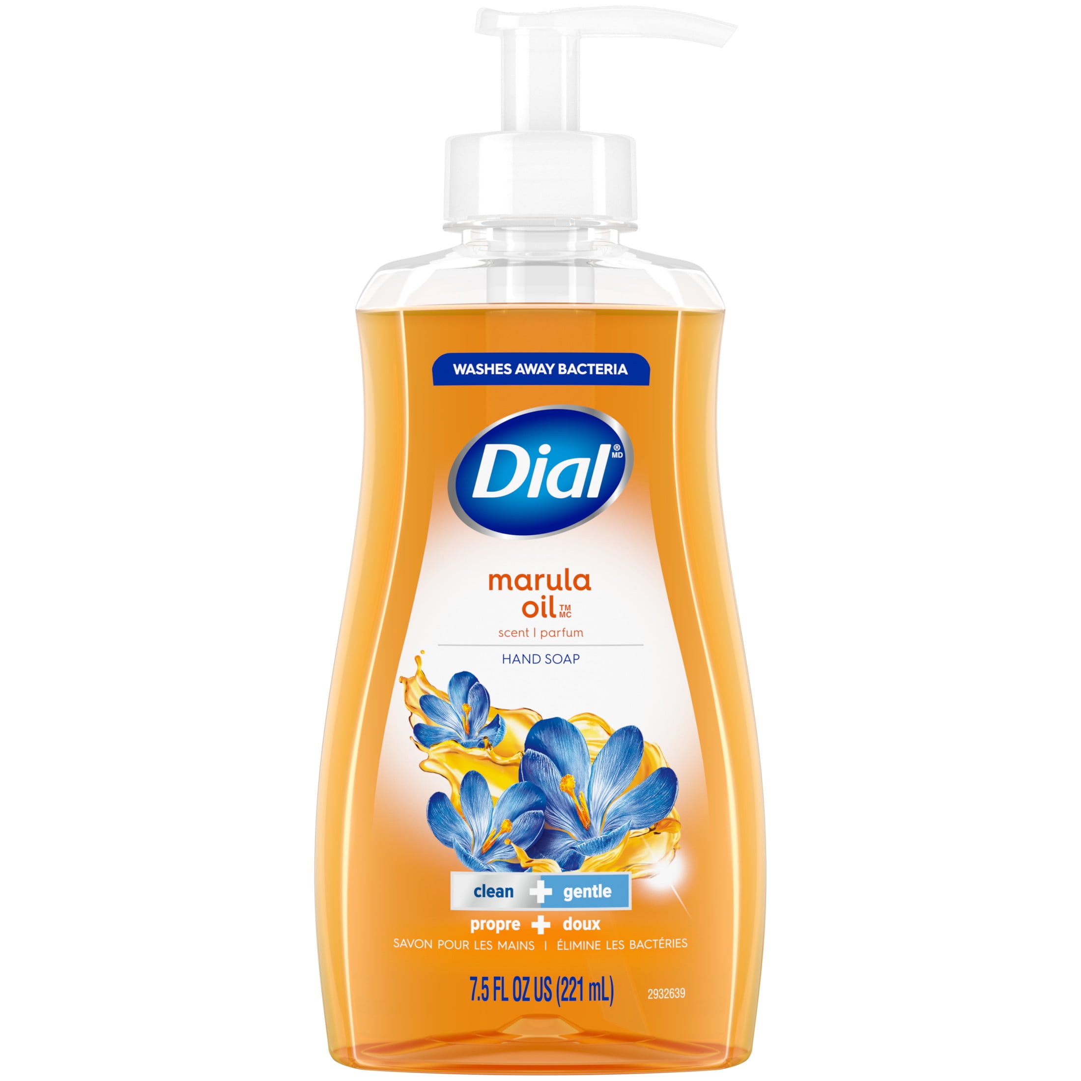 Dial Liquid Hand Soap with Marula Oil 7.5 fl oz Gentle Moisturizing pH ...