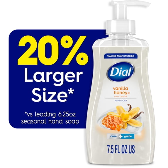 Dial Vanilla Honey Liquid Hand Soap, Dermatologist Tested, Cruelty Free, 7.5 fl oz - Walmart.com