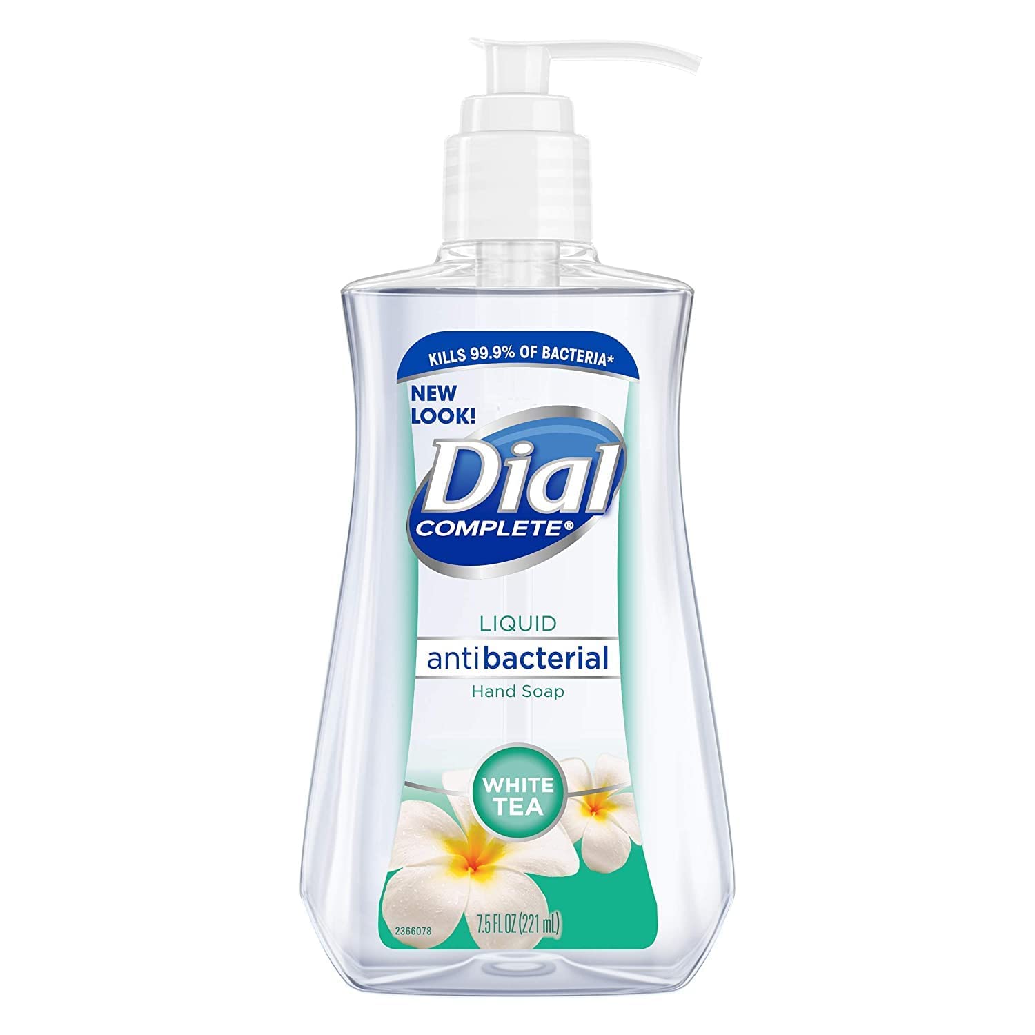 Dial Liquid Soap Anti-Bacterial DC20 White Tea 7.5 Ounce Pump (221ml ...