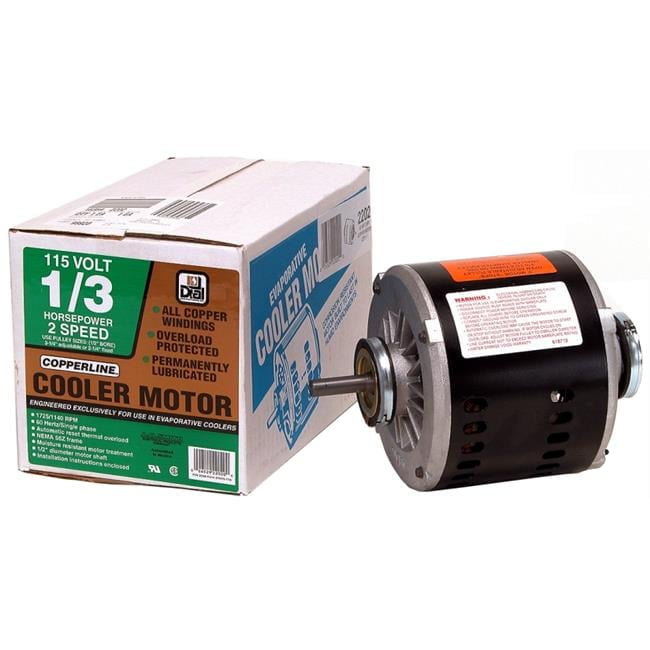 Dial Manufacturing Inc .33 HP 2 Speed Evaporative Cooler Motor ...