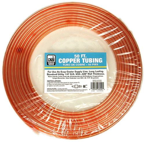 Dial Mfg 4355 1/4" OD x 50' Foot Evaporative Cooler Copper Water Supply ...