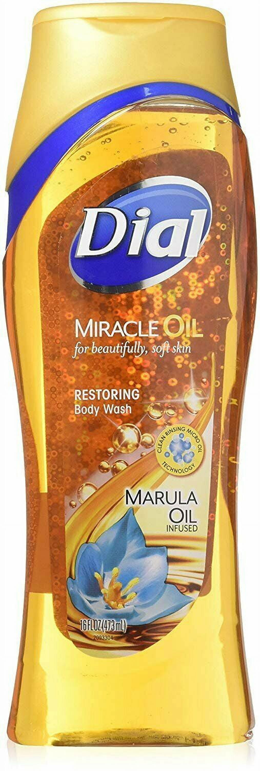 Dial Miracle Oil Body Wash, Marula Oil Infused, Restoring and ...