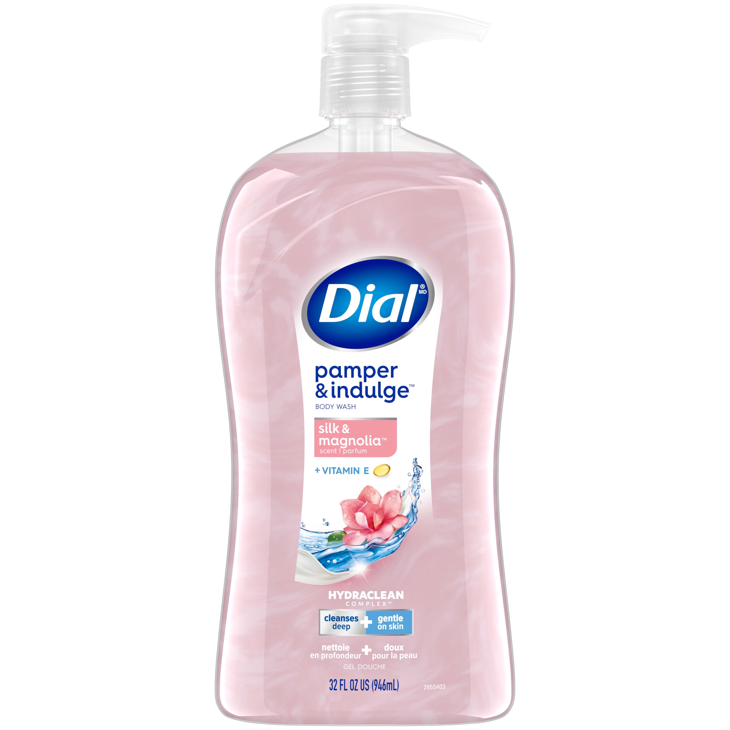Dial Moisturizing Body Wash with Pump, Silk & Magnolia, 32 fl oz ...