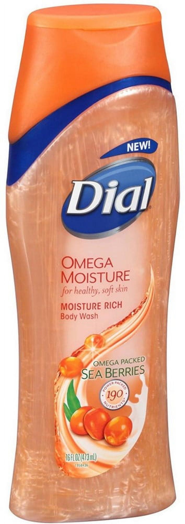 Dial Omega Moisture Rich Body Wash, Omega Packed Sea Berries 16 oz ...