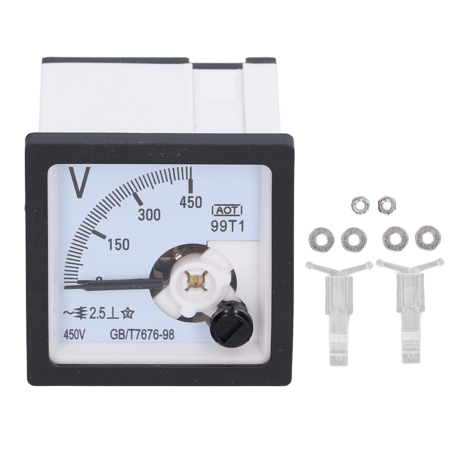 Dial Panel Voltage Meter Portable Fine Tuning Pointer Voltmeter ...