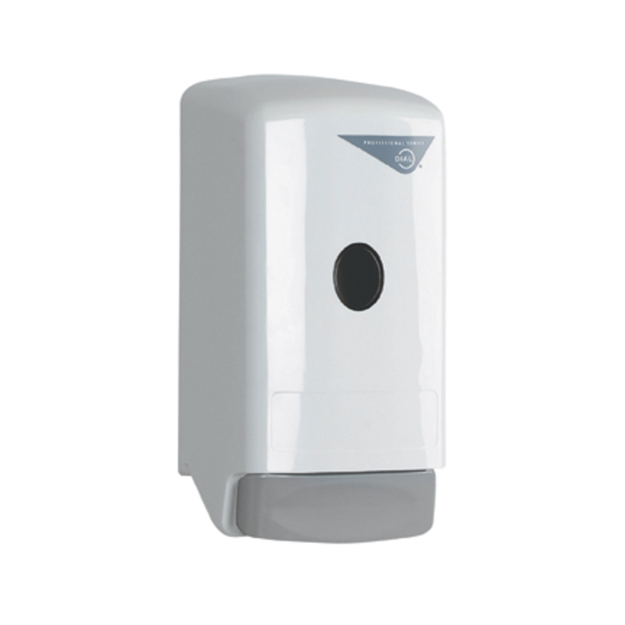 Dial Professional 800ml Liquid Soap Push Dispenser - Manual - 27.05 fl oz Capacity - White ...
