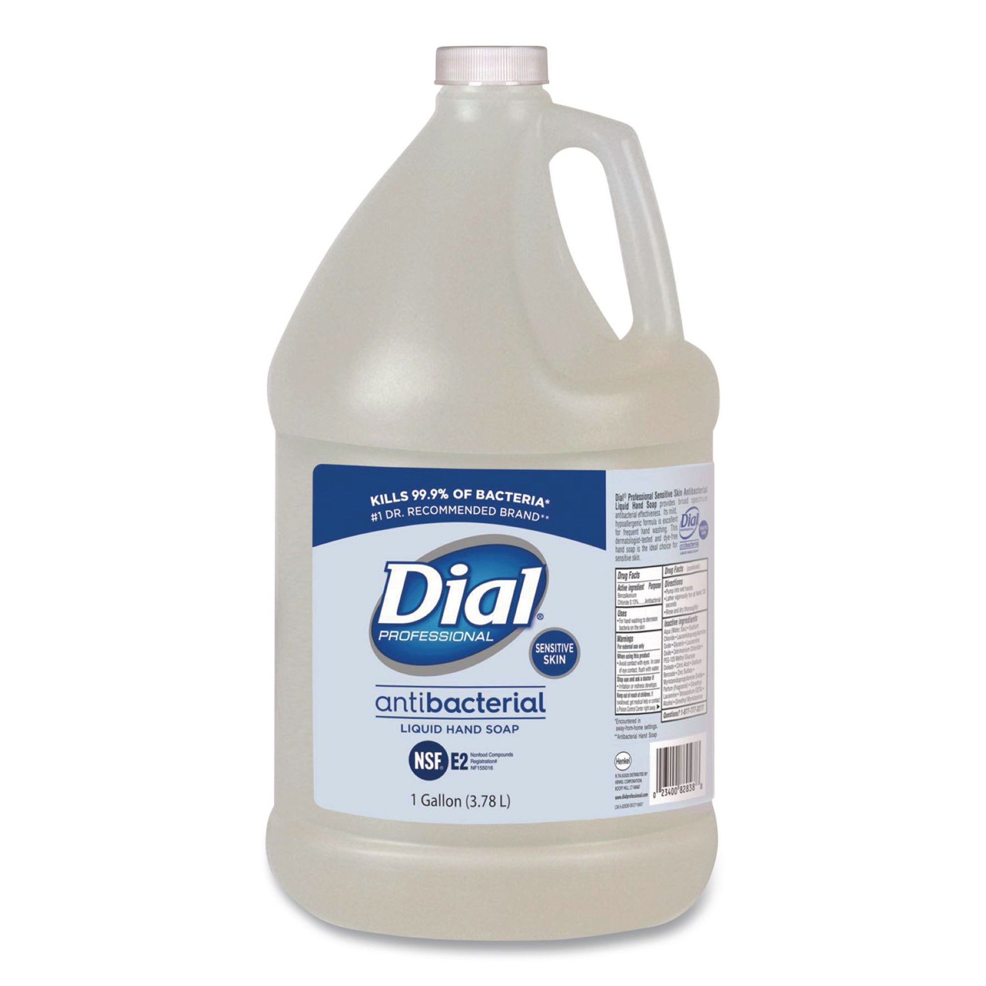 Dial Professional for Sensitive Skin Liquid Antimicrobial Soap Jug ...