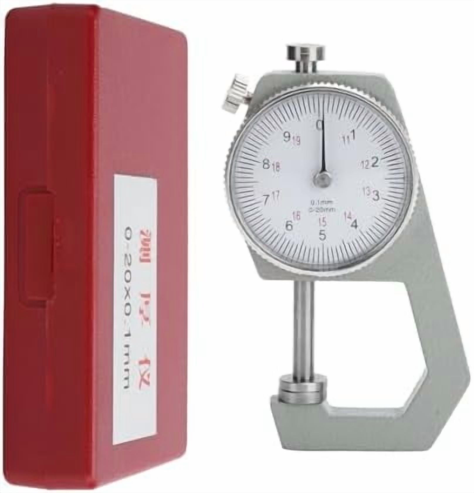 Dial Thickness Gauge, Portable Measuring Thickness Tester Accuracy ...