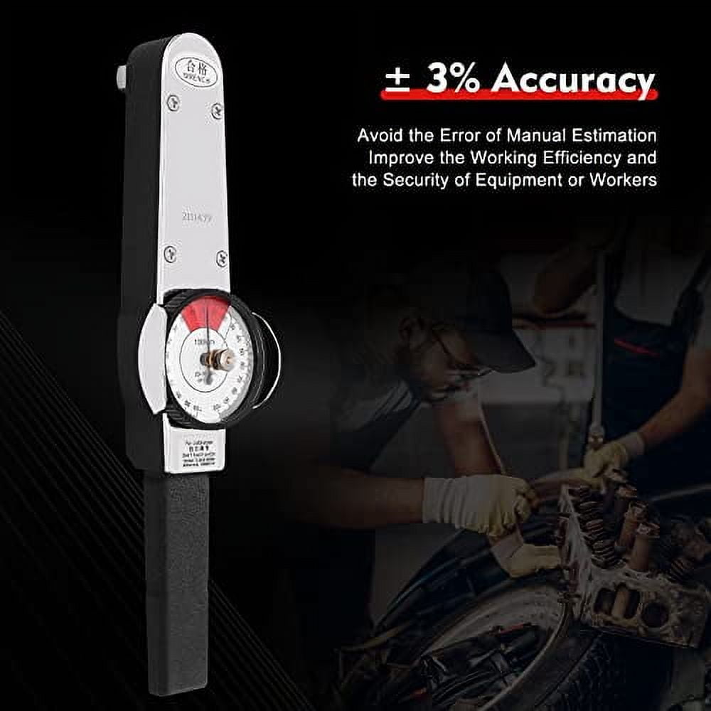 Dial Torque Wrench 1/2 Drive Dial Indicator 0-100 N.m Dial Indicator ...