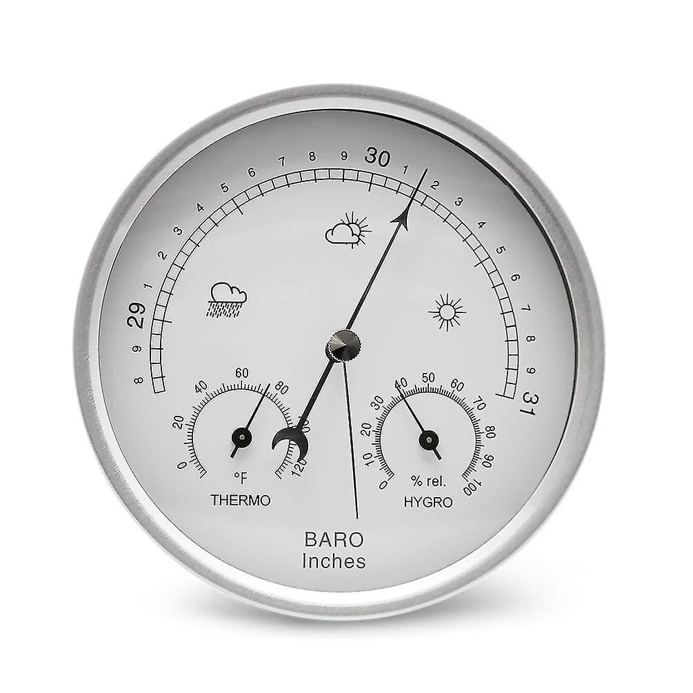 Dial Type Barometer Thermometer Hygrometer Weather Station Barometric ...