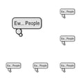 Dialog Minimalist Design Versatile Commuting English Phrase Brooch ...