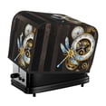 Dials With Dragonfly Steampunk Gold Clock 2 Slice Toaster Cover Bread ...