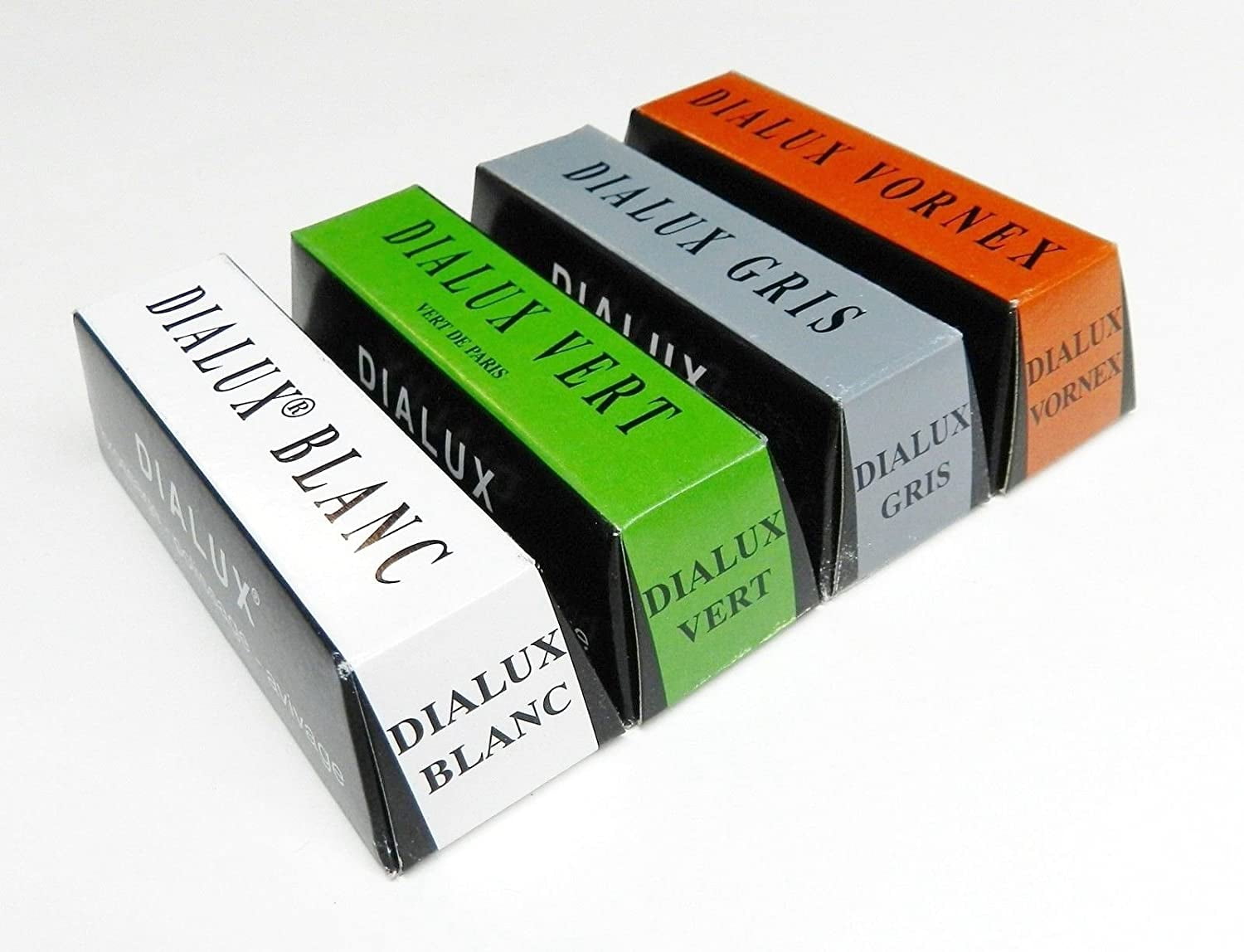 Dialux Metal Polishing Compound White, Green Grey and Red 4oz 1/4b bars ...
