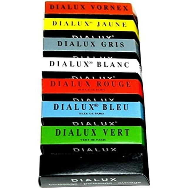 Dialux Metal Polishing Compound Kit, 8 Bars Set, Jewelers Rouge Polish ...
