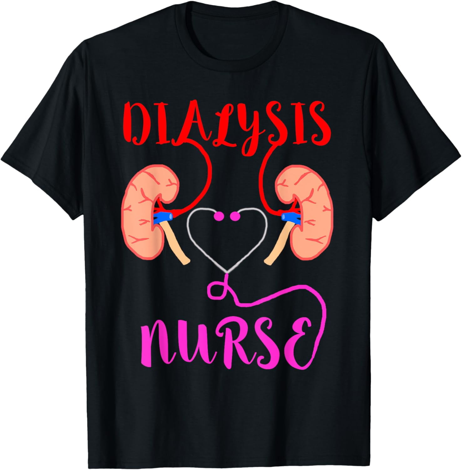 t-shirt Dialysis Nurse Nephrology Kidney Disease Failure Nursing T ...