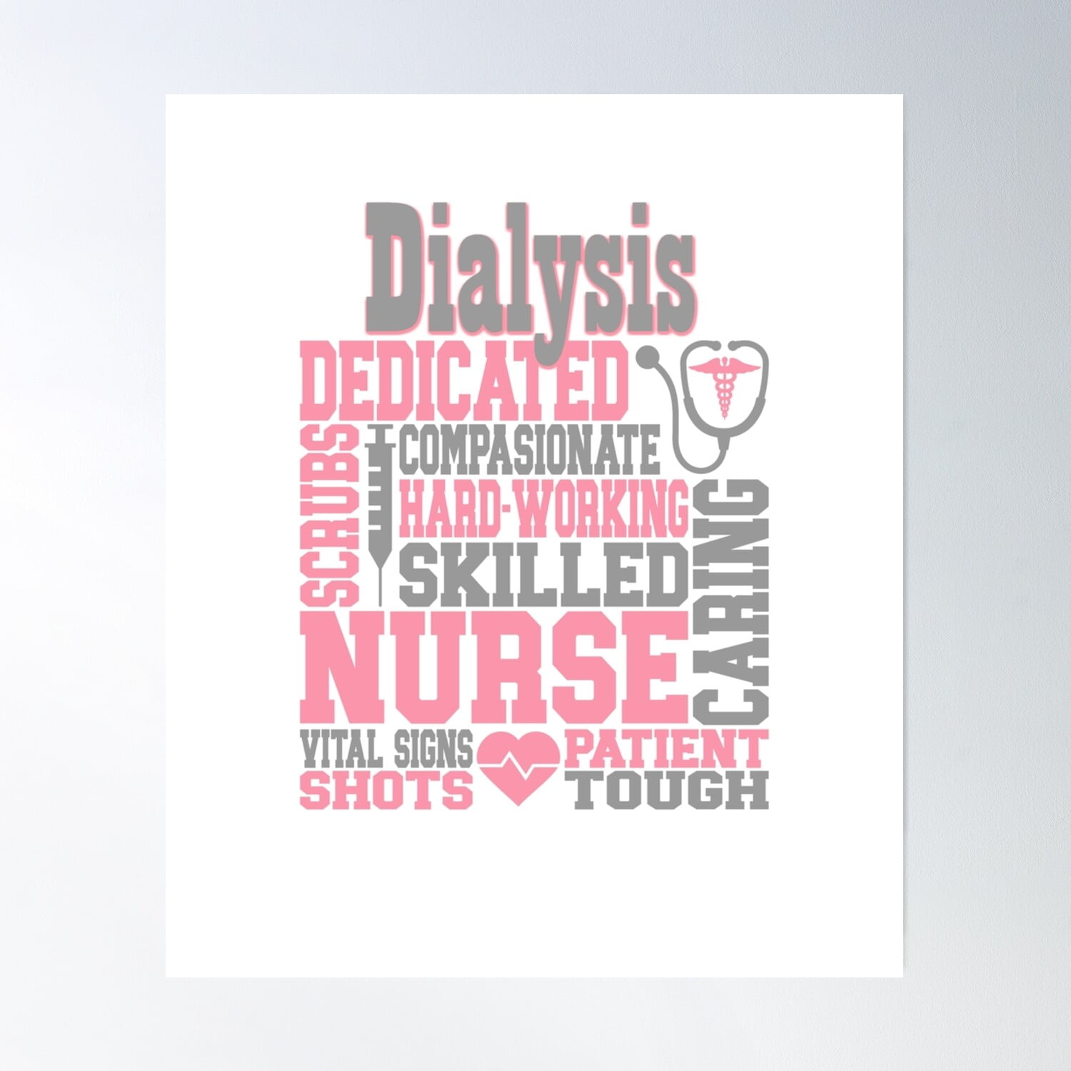Dialysis Nurse Kidney Transplant Nurse Life Poster Wall Art, Modern ...