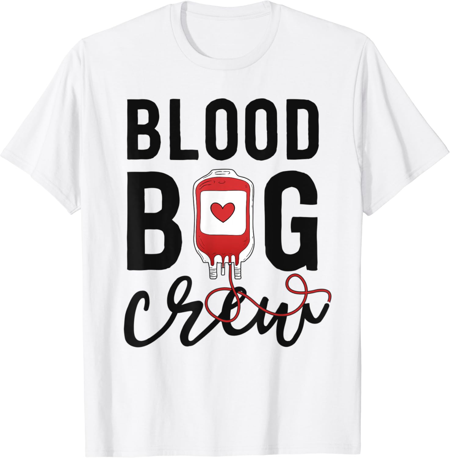 Dialysis Nurse Nephrology Nursing Blood Bag Crew Matching T-Shirt ...
