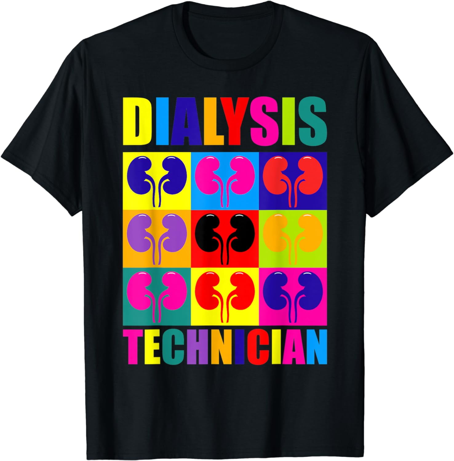 Dialysis Technician Color Nephrology Tech T-Shirt - Walmart.com