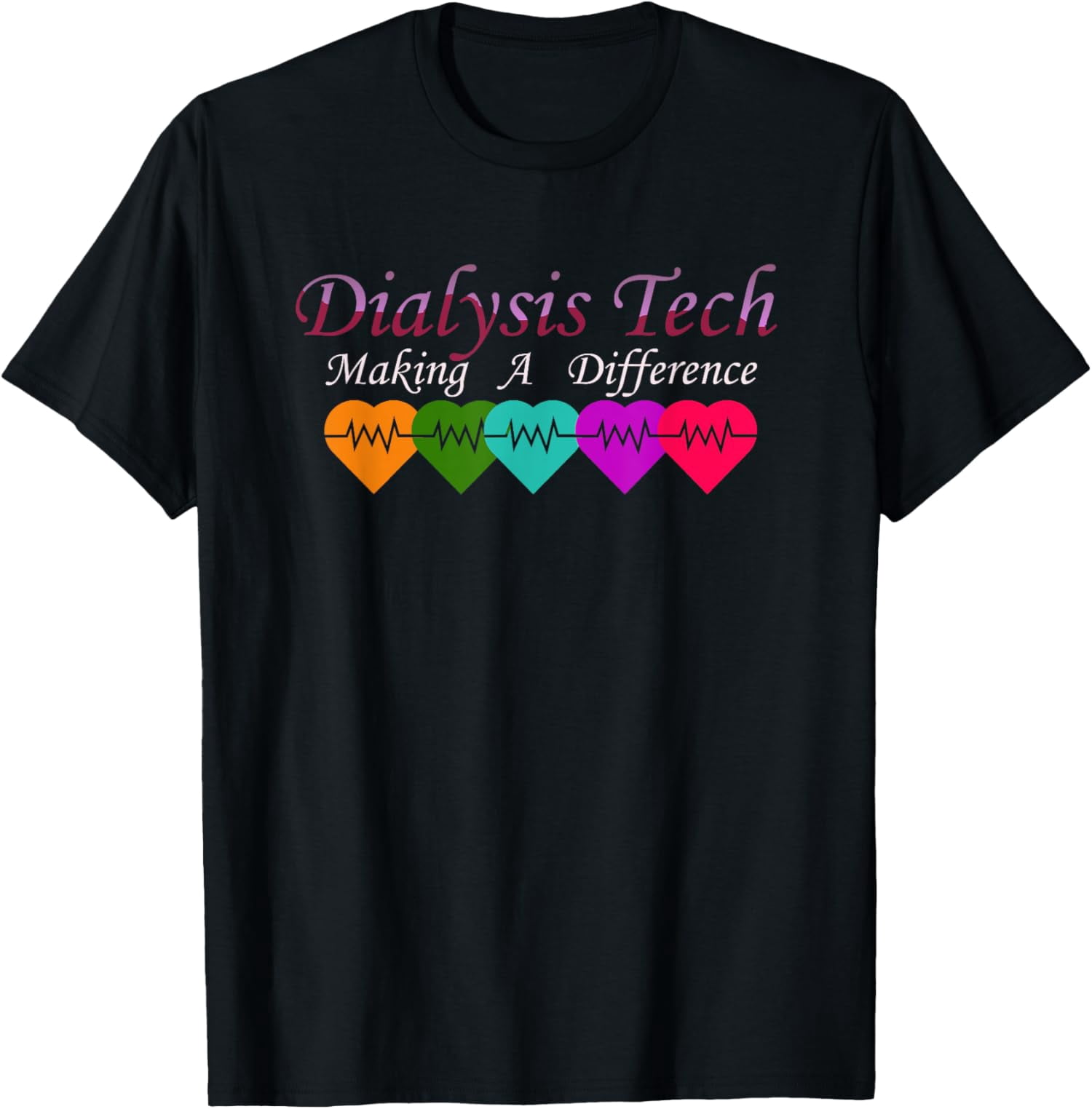 Dialysis Technician Nurse - Kidney Heartbeat T-Shirt - Walmart.com