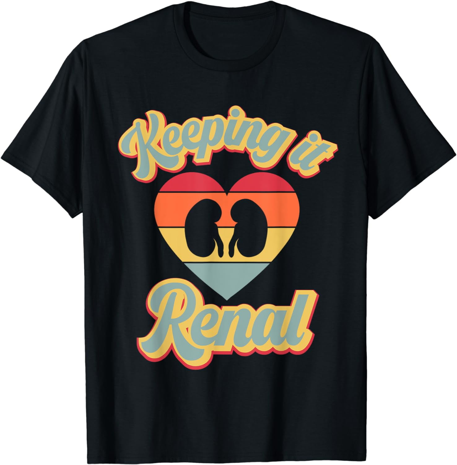 Dialysis Technician Week Kidney Team Nephrology Nurse 70's T-Shirt ...