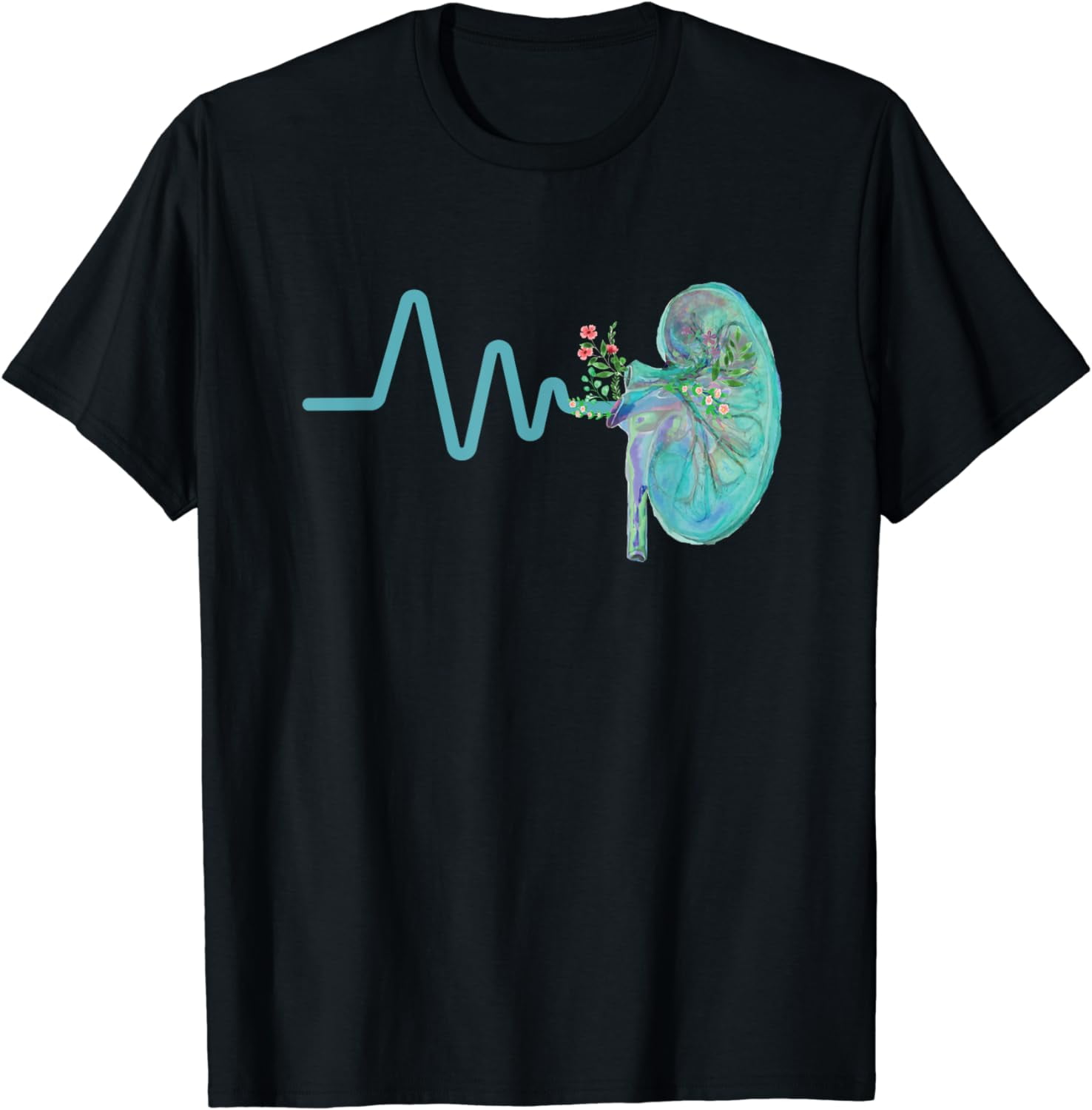 Dialysis Technician Week Kidney Team Tech Nurse Heartbeat RN T-Shirt ...