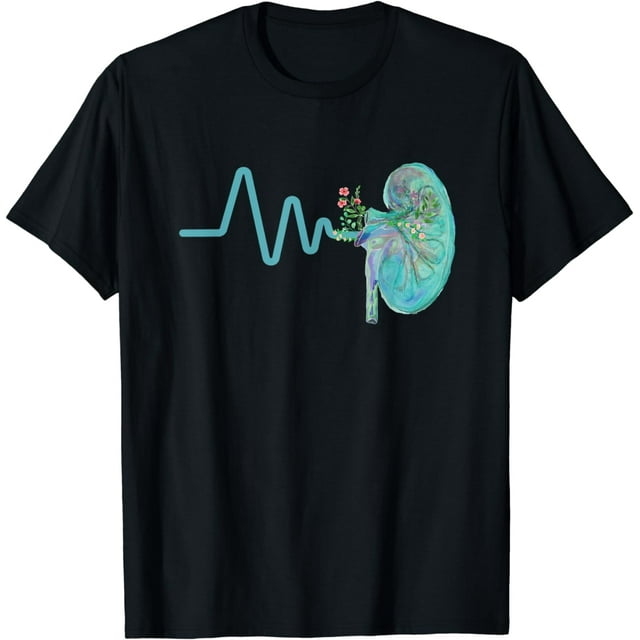 Dialysis Technician Week Kidney Team Tech Nurse Heartbeat RN T-Shirt ...
