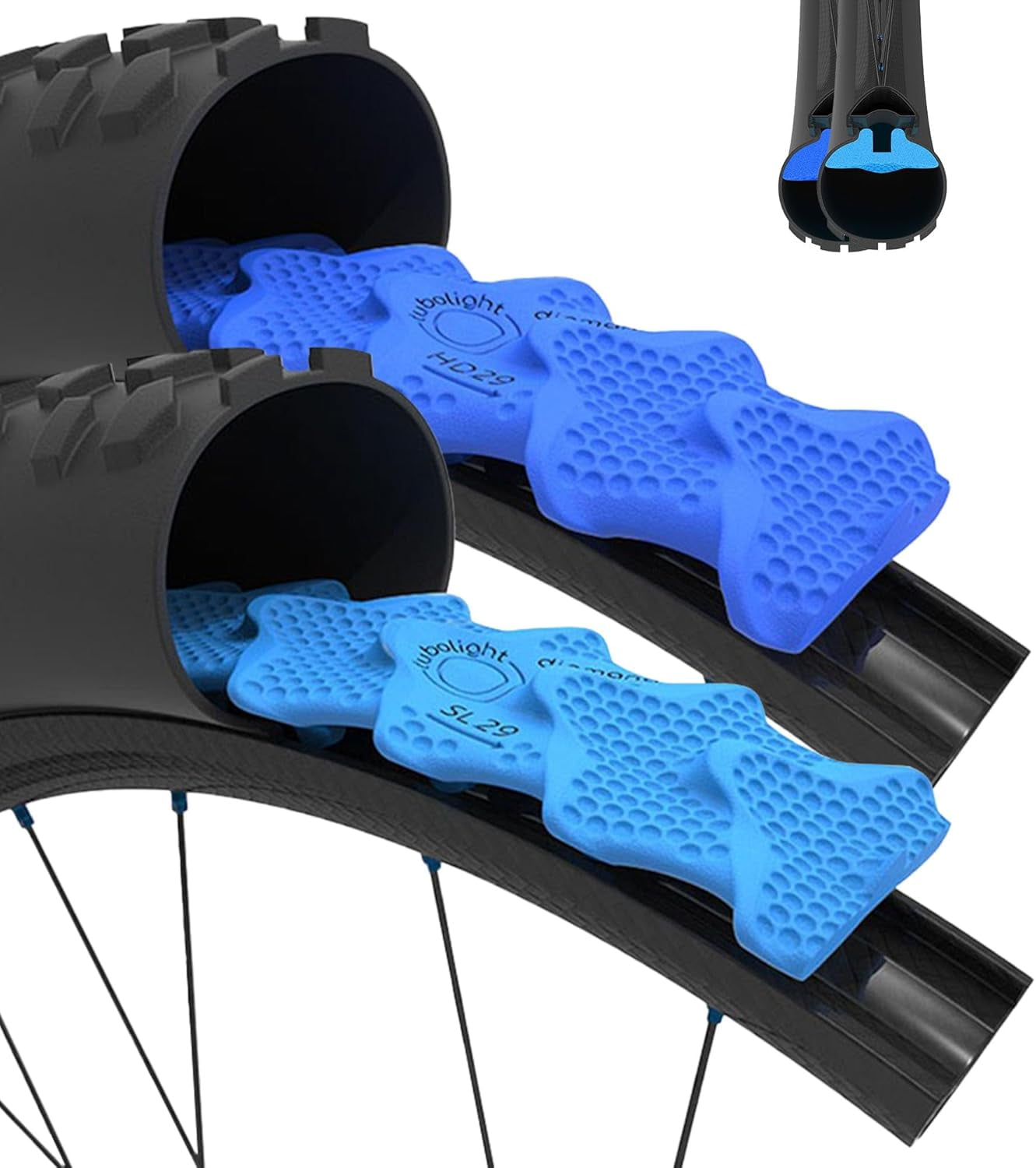 Diamana Bike Tire Insert Set |Lightweight EVA Foam | Patented Design ...