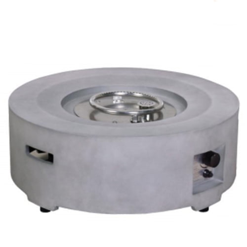 Diameter 30 Inch x 11 Inch Round Faux Concrete Texture Propane Gray ...