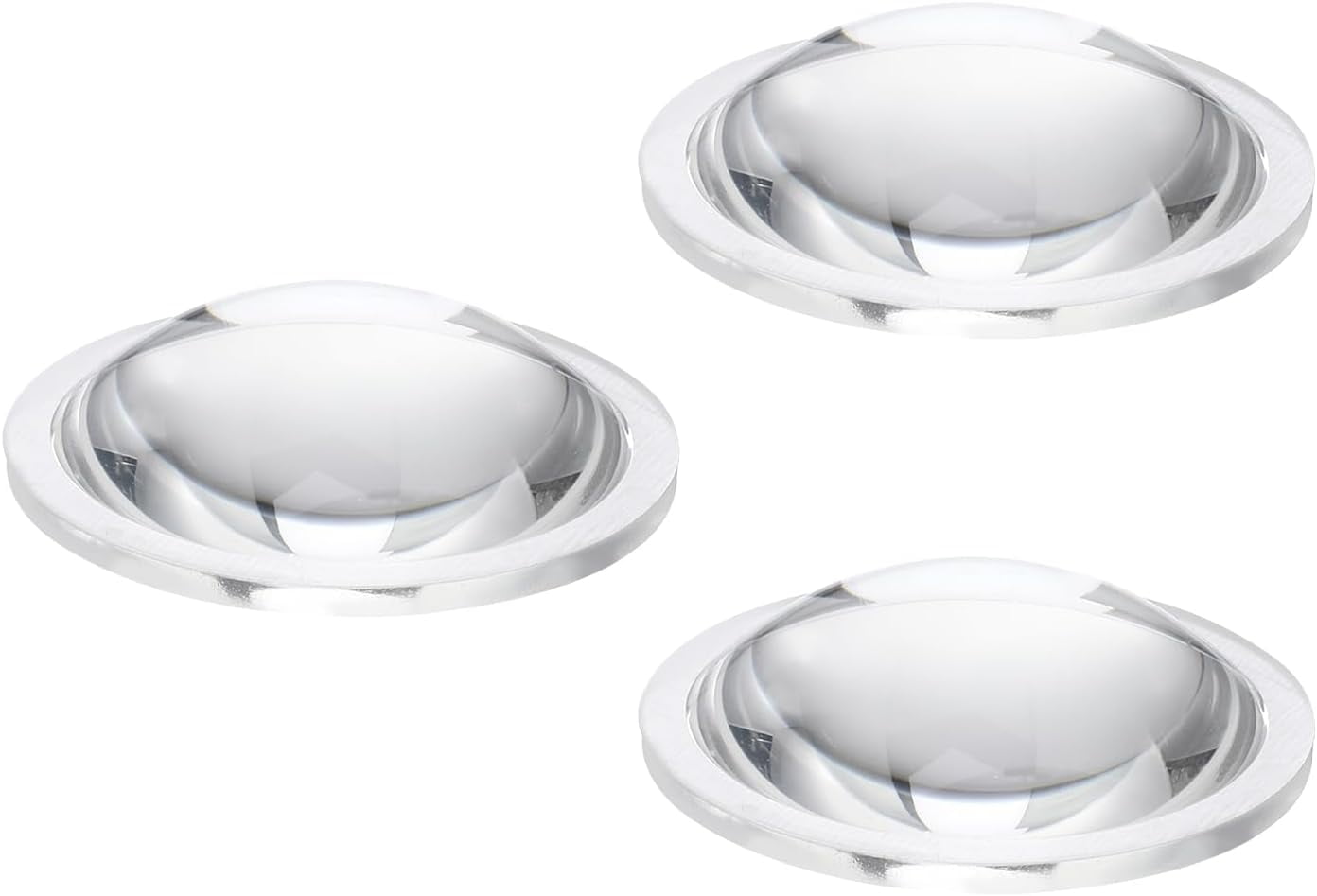 Diameter 38mm Flat Convex Lens, 3 Pcs Height 11.2mm PMMA Acrylic LED ...