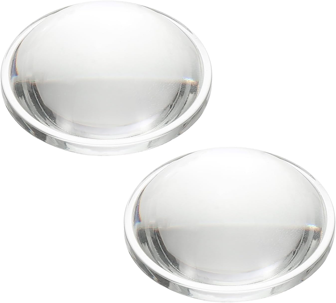 Diameter 43.4mm Flat Convex Lens, 2 Pcs Height 15mm High Borosilicate ...