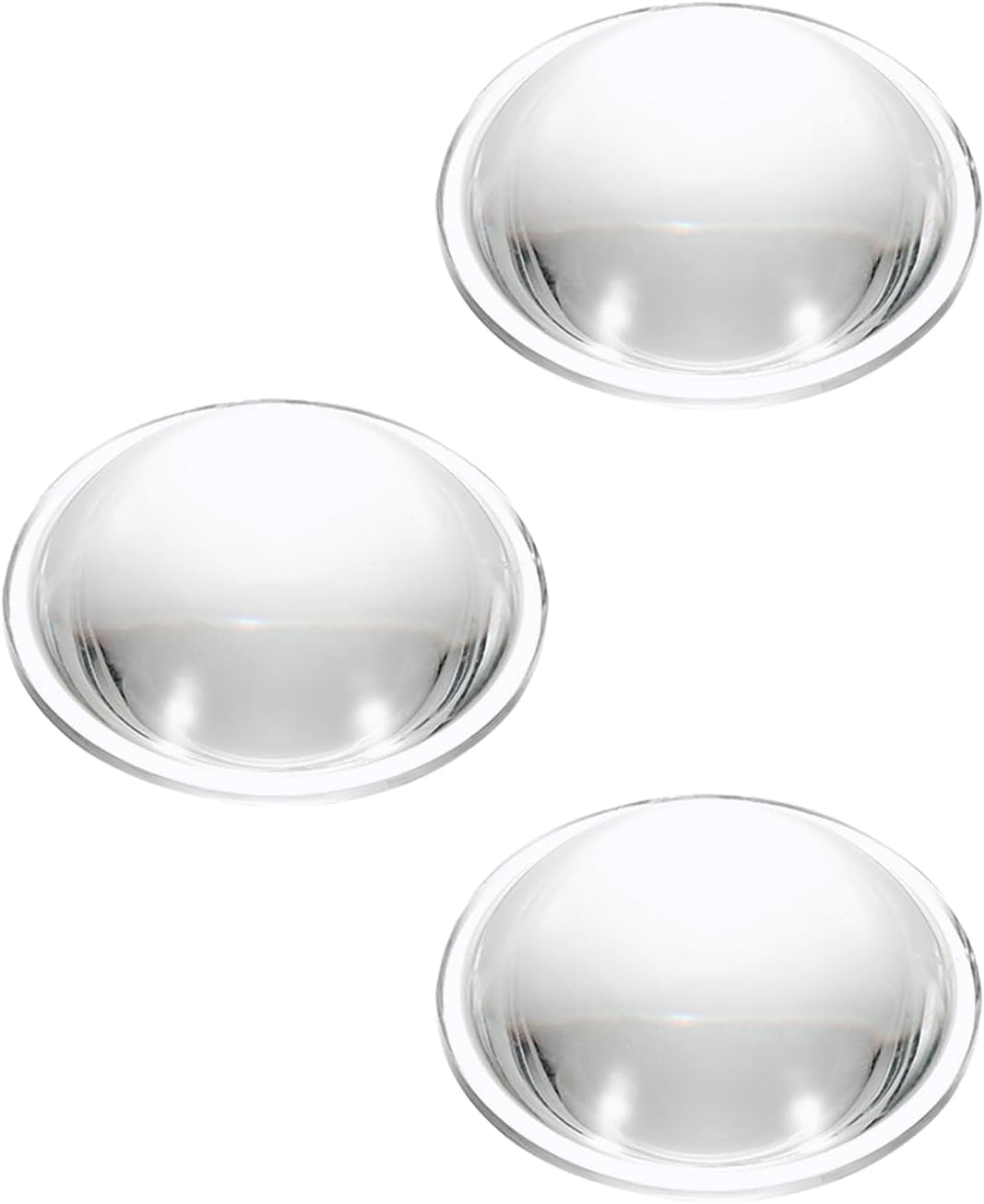 Diameter 54mm Flat Convex Lens, 3 Pcs Height 19mm Acrylic LED Optical ...